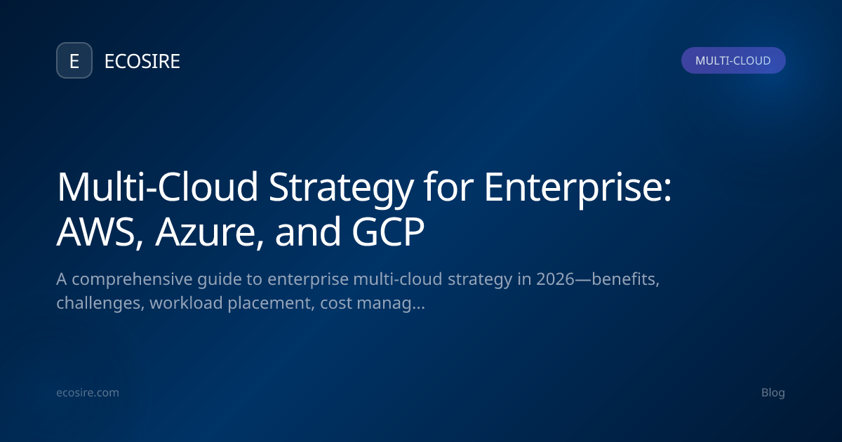 Multi-Cloud Strategy for Enterprise: AWS, Azure, and GCP | ECOSIRE